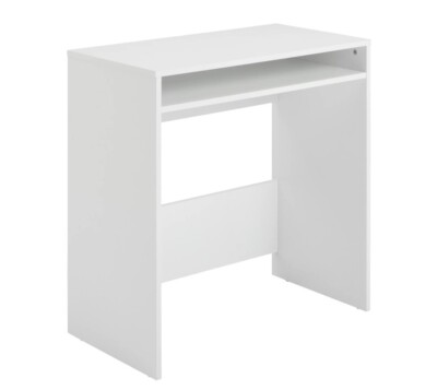 Argos Home Kenora White Desk Modern Office Computer Table Workstation ...