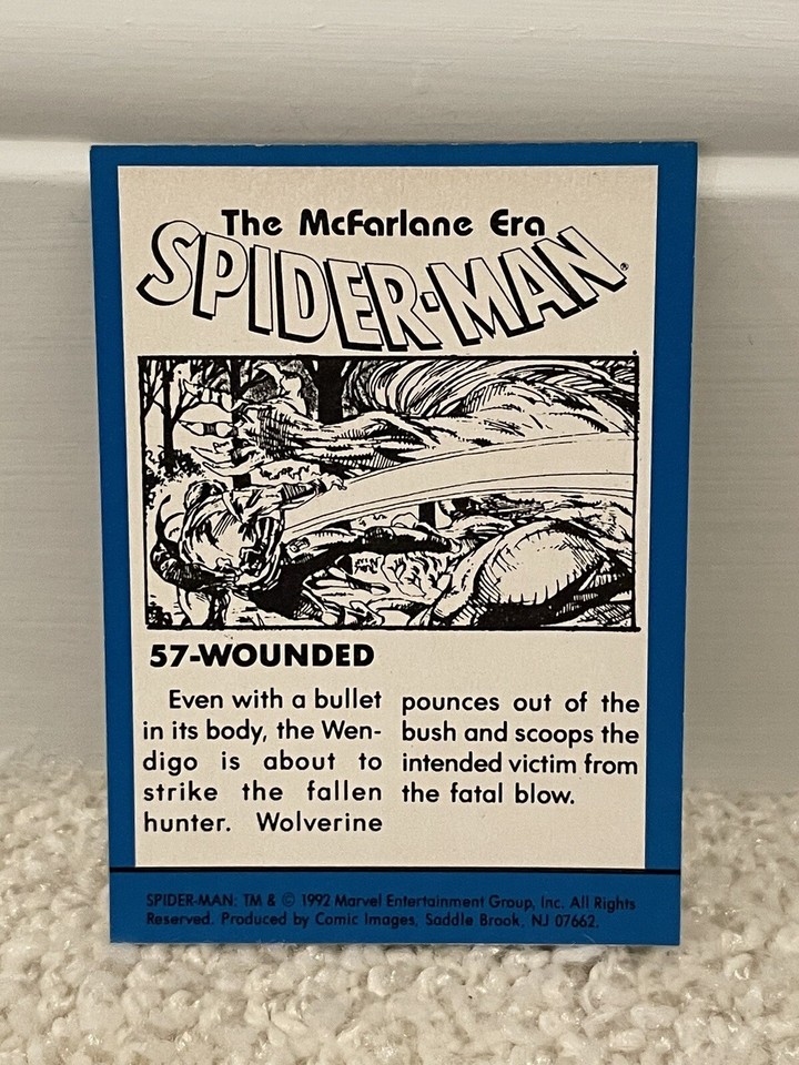 1992 AMAZING SPIDER-MAN THE MCFARLANE ERA TRADING CARD #57 Wounded | eBay