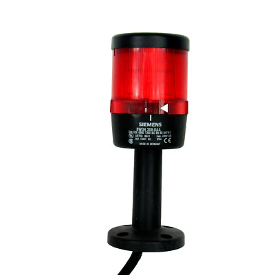 Siemens 8WD4 308-0AA Tube Mount w/ 8WD4 300-1AB Continuous Red Stack ...