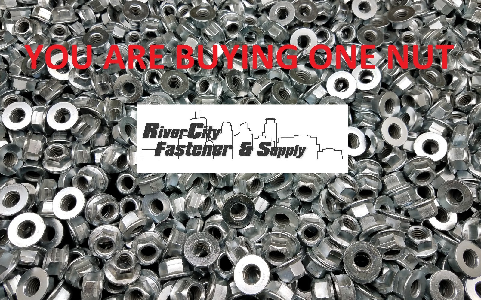 (1) 3/8-16 Grade 8 All Metal Flange Lock Nut / Wiz Nuts 3/8x16 Coarse ...