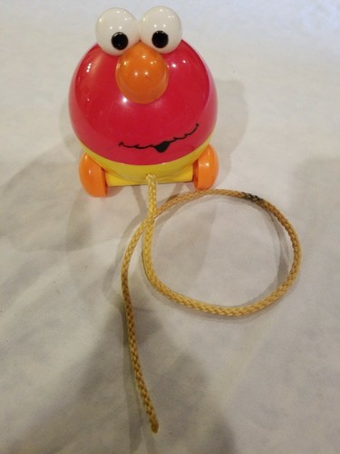 Elmo Pull Along Baby Toy Opens And Closes Mouth With Cookie Monster ...