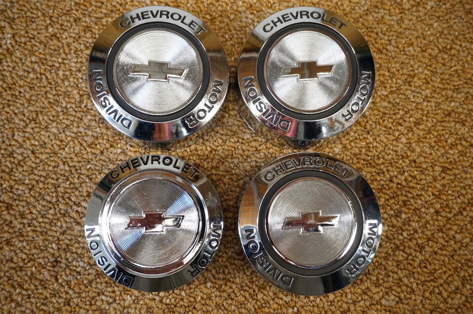 NOS 67 68 69 Corvette Camaro Rally Wheel Center Caps Ornaments Non Disc ...