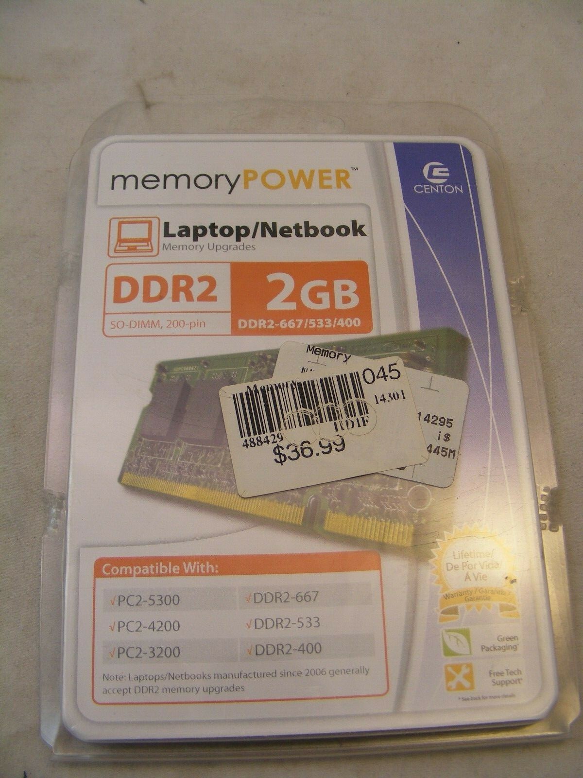 2GB DDR2 laptop memory Centon - DDR2-667/533/400 | eBay