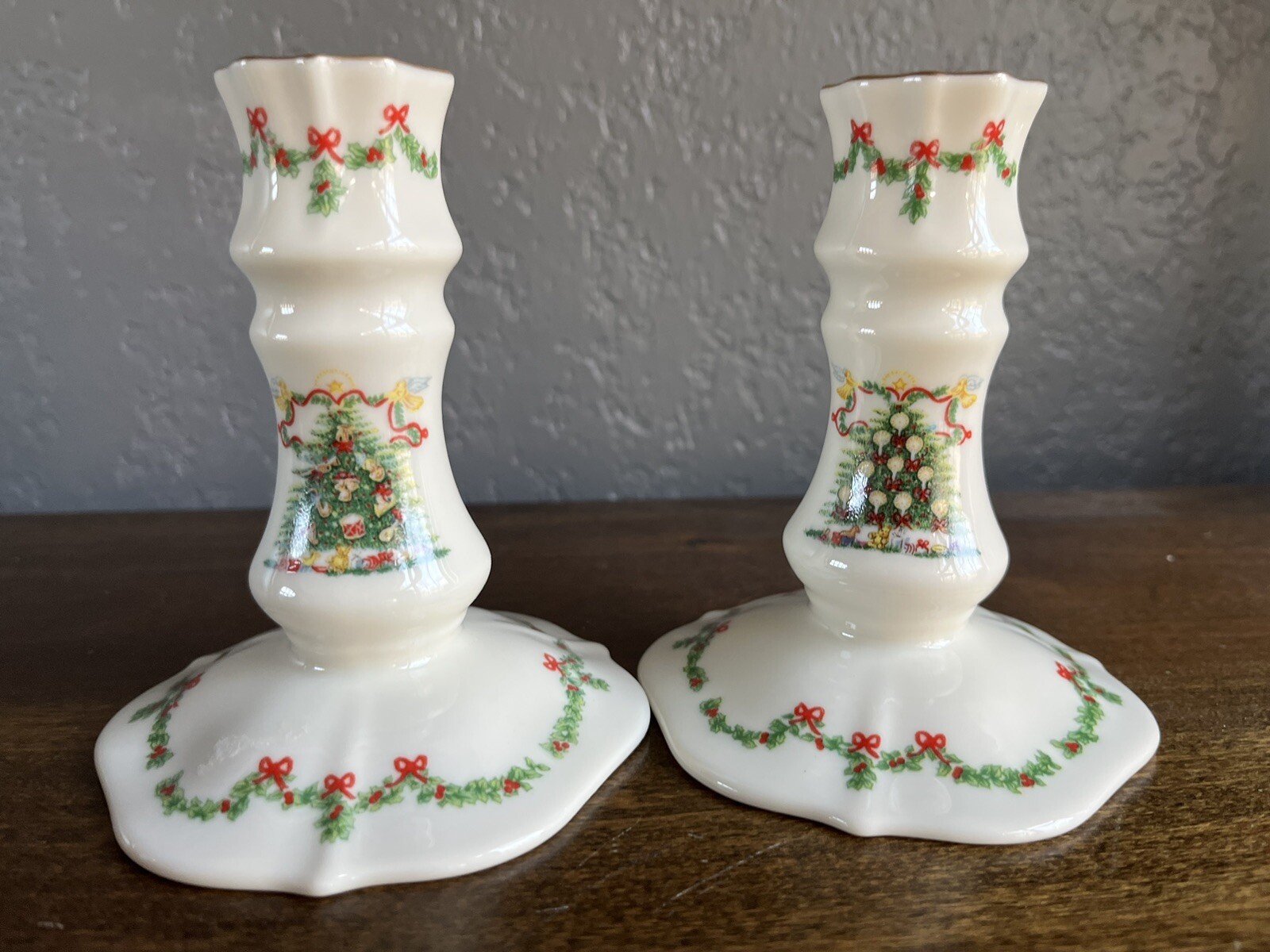 Lenox The Joys of Of Christmas Candlesticks | eBay