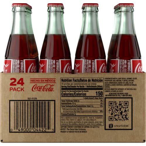Mexican Coke Soda Soft Drink, Cane Sugar, 355 mL, 24 Pack 12 Ounce | eBay
