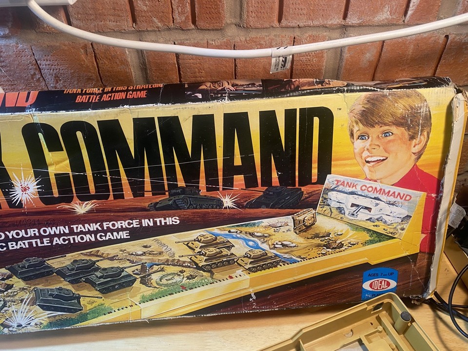 Vintage 1970s Tank Command Board Game by Ideal Incomplete Spares. Box ...