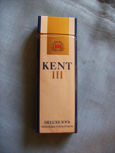 EMPTY VINTAGE KENT III DELUXE 100s CIGARETTE SAMPLE PACK | eBay