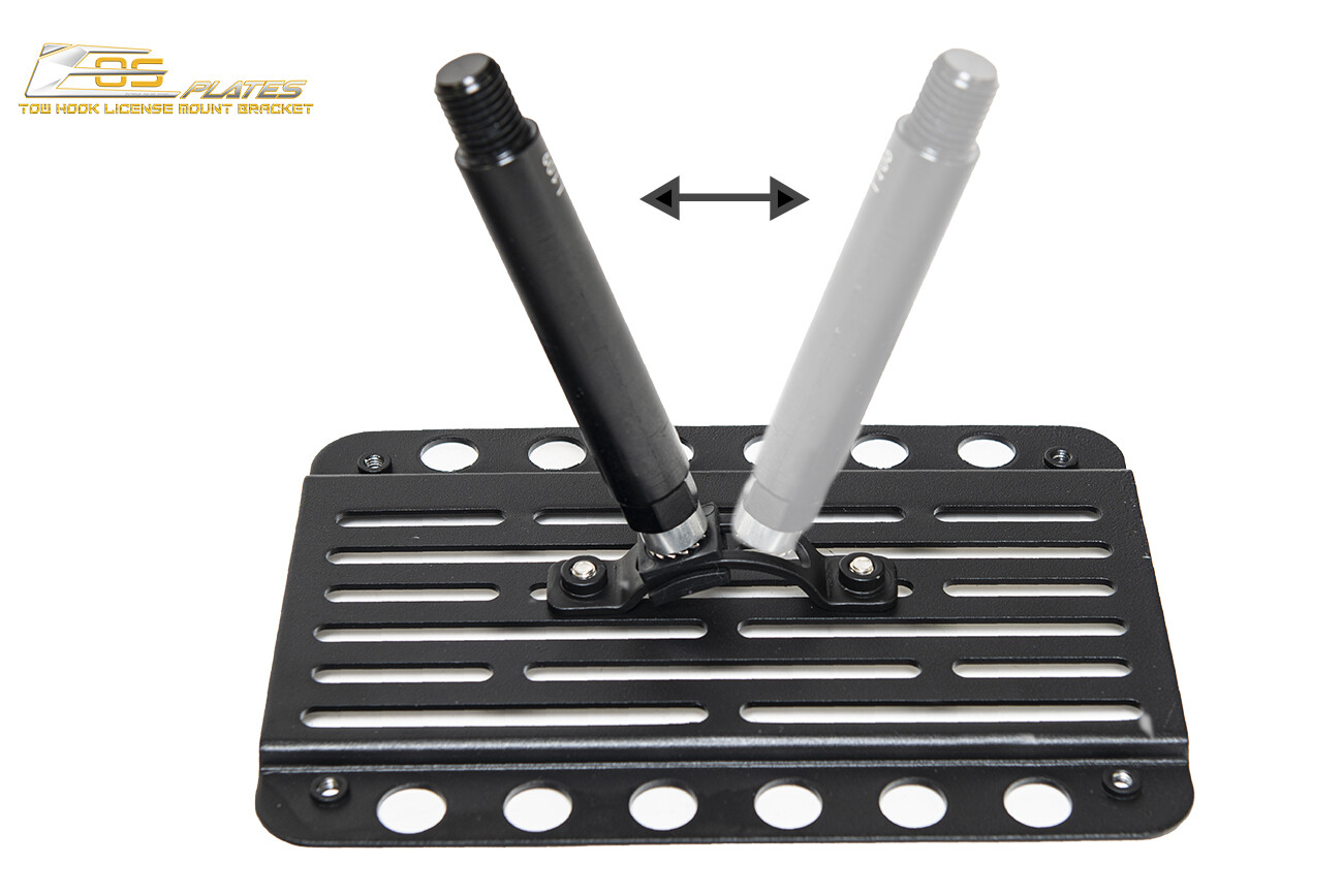 EOS Plate For 19-Up Volvo V60 Front Bumper Tow Hook License Plate Mount ...