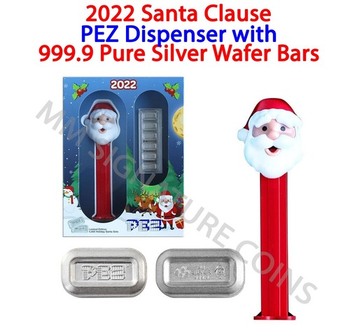 2022 Santa Claus PEZ Dispenser from PAMP Suisse w/ 30g .9999 Silver ...