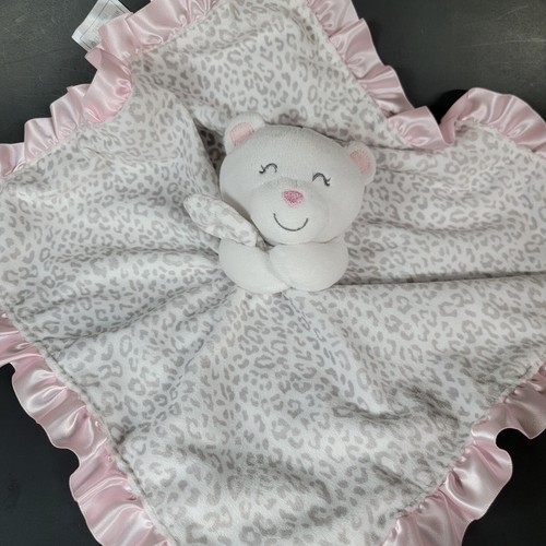 Carter's Teddy Bear Lovey Blanket Cheetah Leopard Print Baby Girl Pink ...