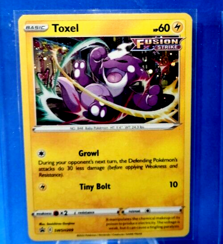 Toxel HP60 2022 *Fusion Strike* Holo Collectible Pokemon Card Promo ...