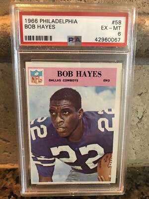 1966 Philadelphia Bob Hayes Rookie RC PSA 6 “Bullet Bob” | eBay