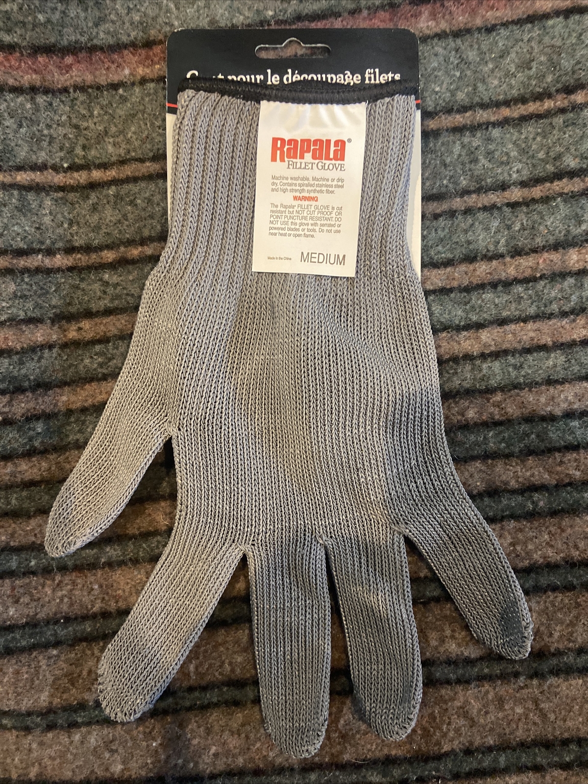 Rapala Fish Fishing Washable Fillet Glove Size Medium Fits Either Hand ...
