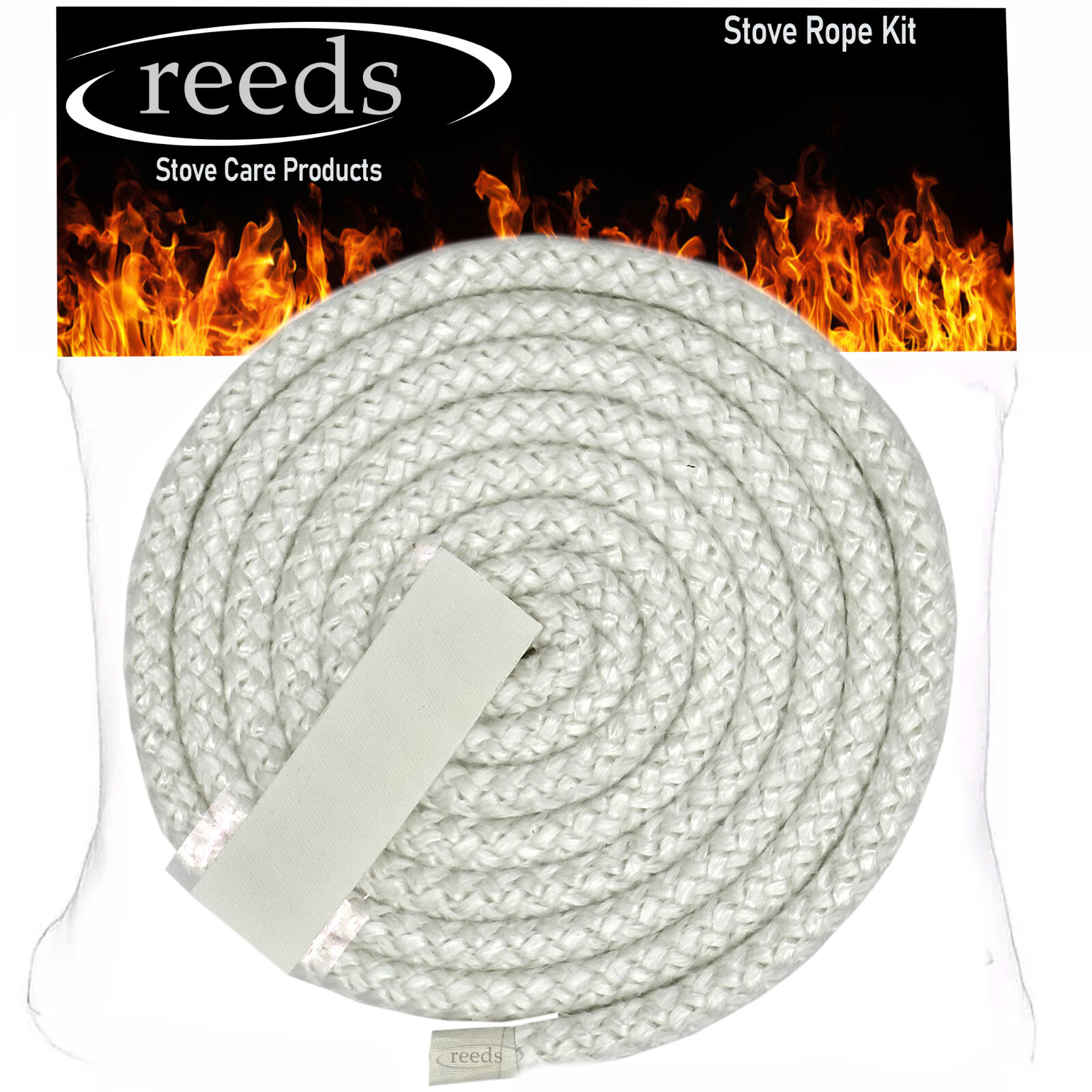 Heat Resistant Stove Rope For Woodburner Doors Flue Seals Reeds 6,8,10 ...