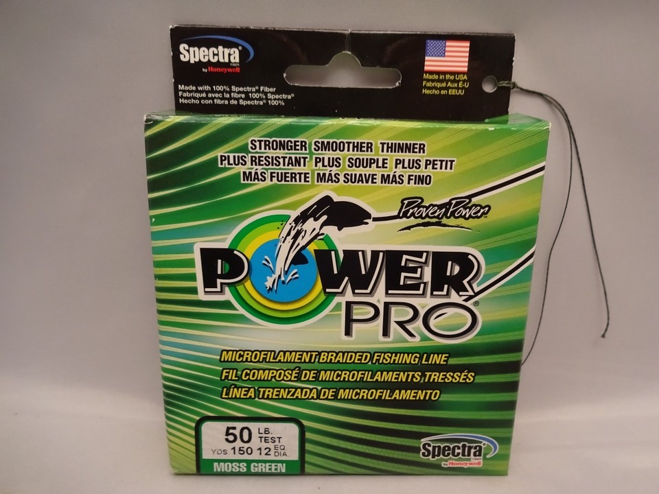 "Proven Power" Power Pro 50 lb Test 150yds. Moss Green New In Box | eBay