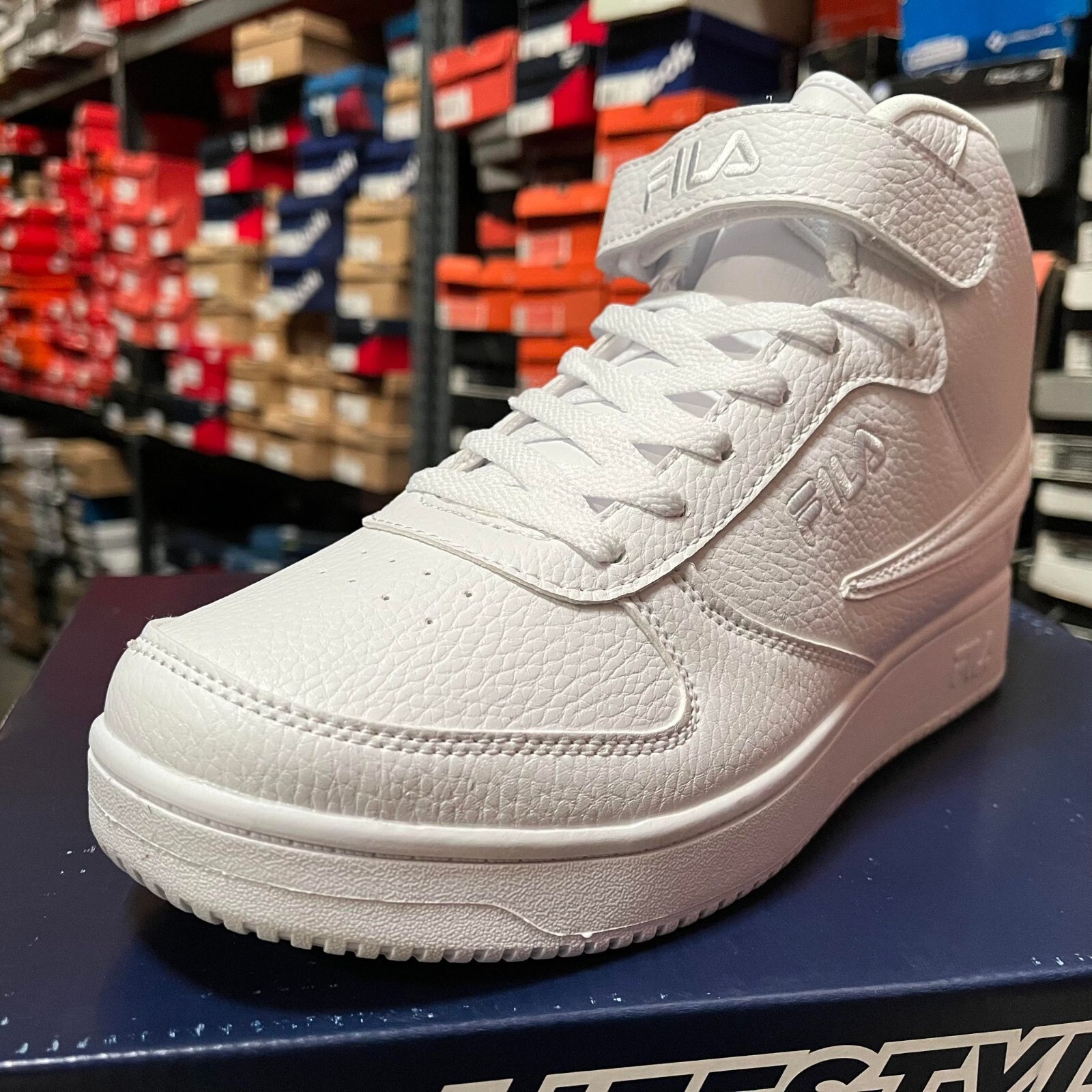 Fila A-High 1CM00540-100 Mens White Synthetic Lifestyle Sneakers Shoes ...