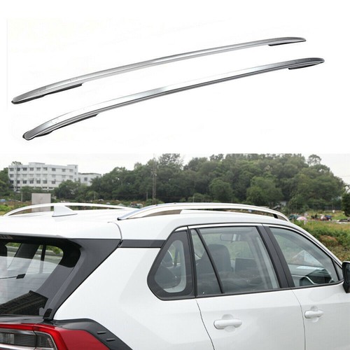 2Pcs Aluminum Roof Rail Rack Side Rail Bar Fits for Toyota RAV4 RAV-4 ...