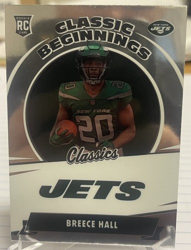 2021 Panini Classics #CB-6 Breece Hall Classic Beginnings RC Jets ...