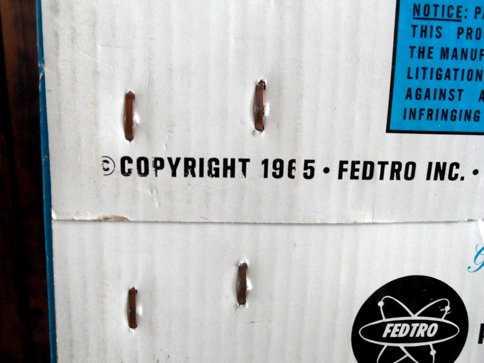 orig. 1965 MICKEY MANTLE Fedtro Megaphone in Box with sealed Paperwork ...