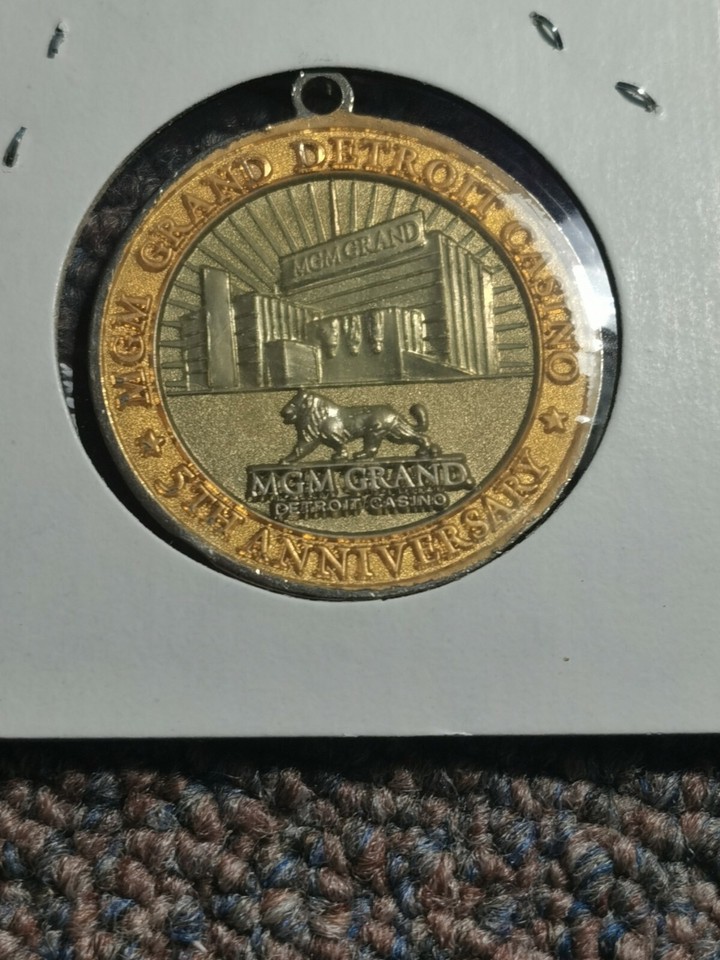 Rare MGM Grand Detroit Commemorative - 5th Year Anniversary 2004 ...
