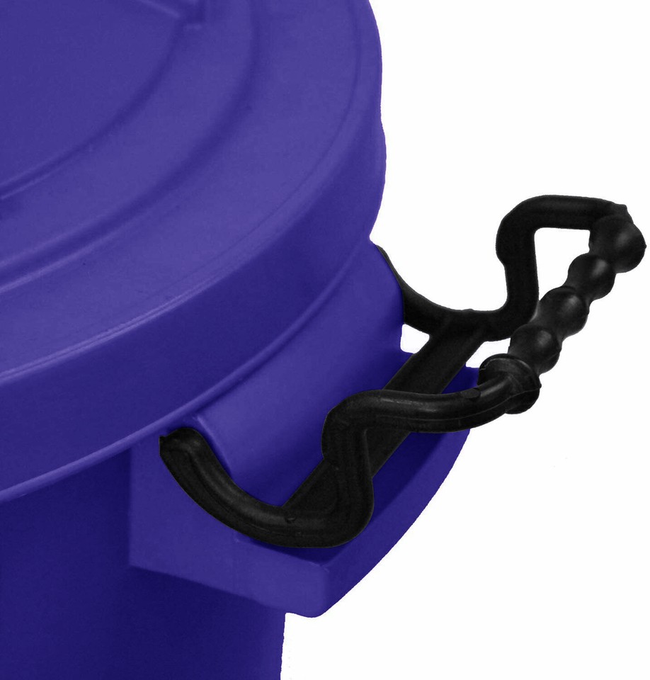 [Set of 2] 50L Dustbin With Clip Lock Lid Heavy Duty Rubbish Refuse Bin ...