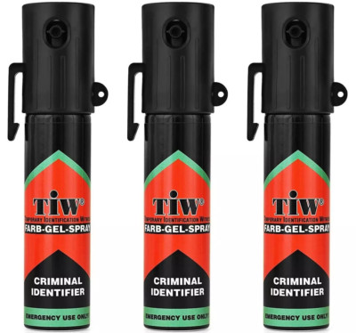 100% Legal Self Defence Spray - 3x Farb Gel Mini Pepper Spray ...