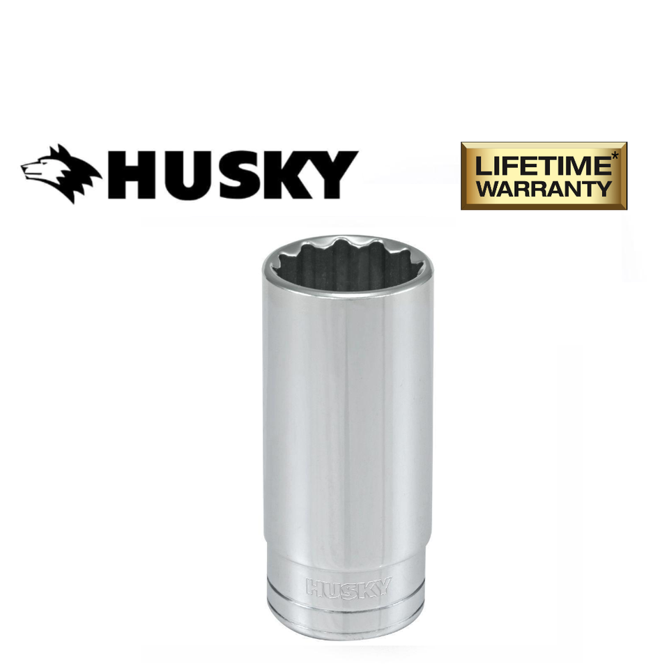 New Husky Socket 1/4", 3/8" or 1/2" Drive 6/12 Pt Shallow / Deep SAE mm ...