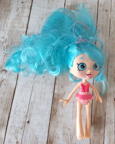 Shopkins Shoppies Jessicakes Blue Hair Doll 5in. | eBay