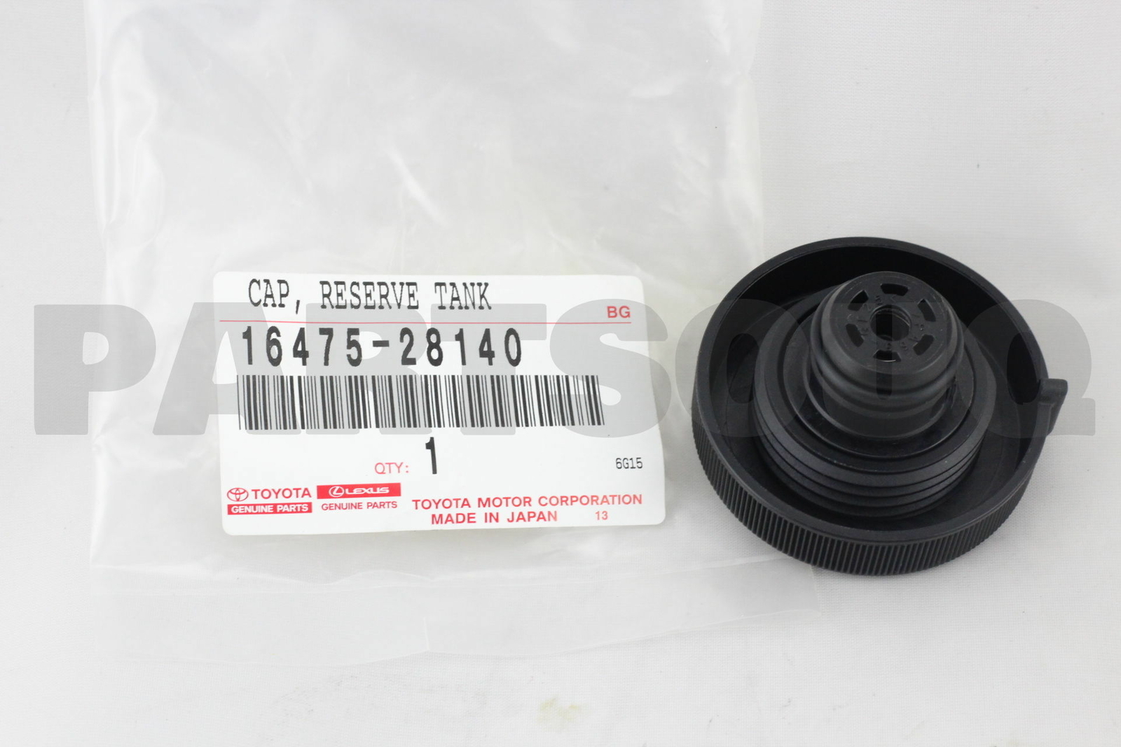 1647528140 Genuine Toyota CAP, RESERVE TANK 16475-28140 | eBay