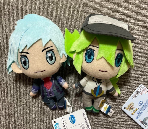 Pokemon Masters EX Trainer N Steven Stone Plush Toy Mascot Set of 2 ...