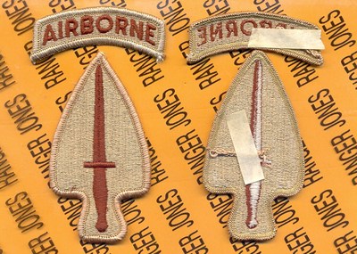 US Army Special Operations Command USASOC Airborne Desert DCU patch m/e ...