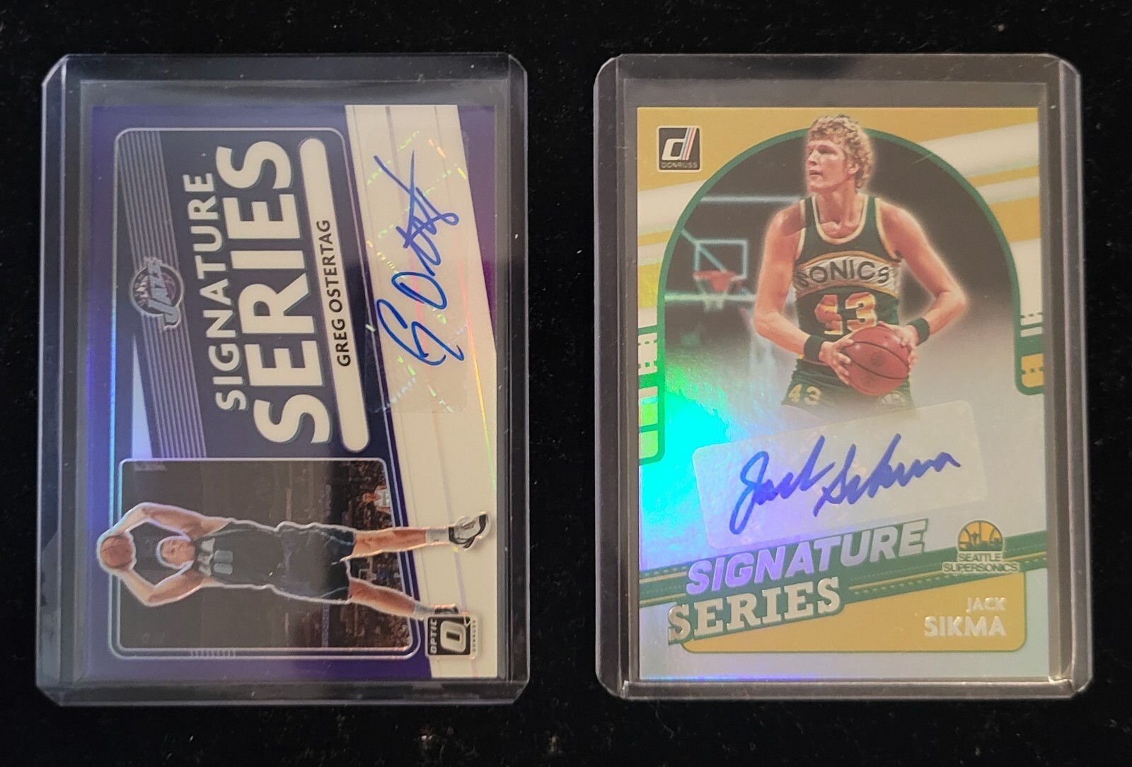 Panini Signature Series 2 Card Autographed Set Jack Sikma & Greg ...