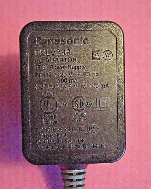 USSP Panasonic Pnlc1040 Handset Battery Charger Cradle Base AC Adapter ...