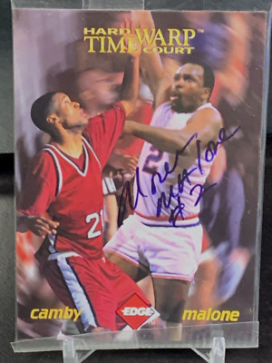 MOSES MALONE 1996 COLLECTORS EDGE TIME WARP AUTOGRAPH #AU0076/1000 ...