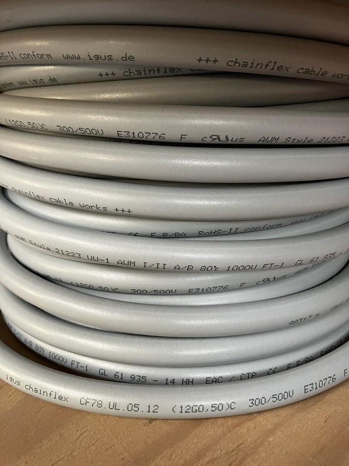 Igus Chainflex Multi Conductor Cable E310776 300/500V AWM Style 21223 ...