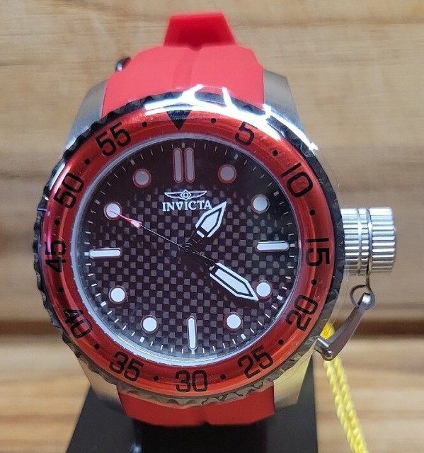 Invicta red silicone band watch Pro Diver Men 34423 for sale online | eBay