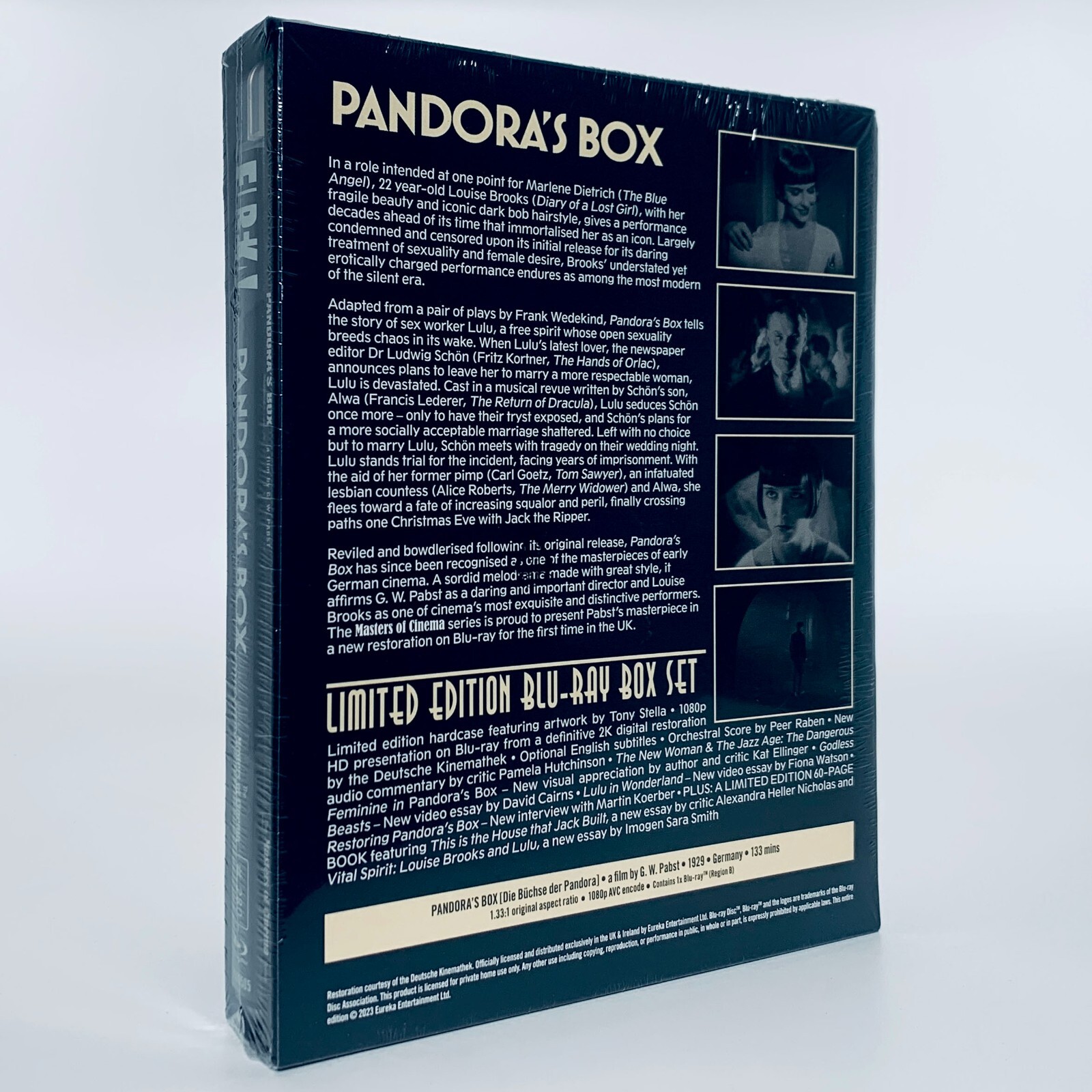 Pandora’s Box G.W. Pabst Louise Brooks Region B Blu-ray Eureka Limited ...
