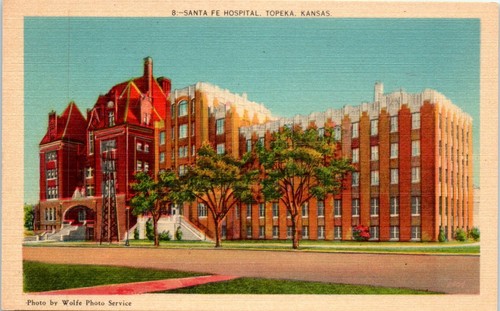 Lot of 2 1940s Topeka Kansas Postcards Security Benefit Santa Fe ...