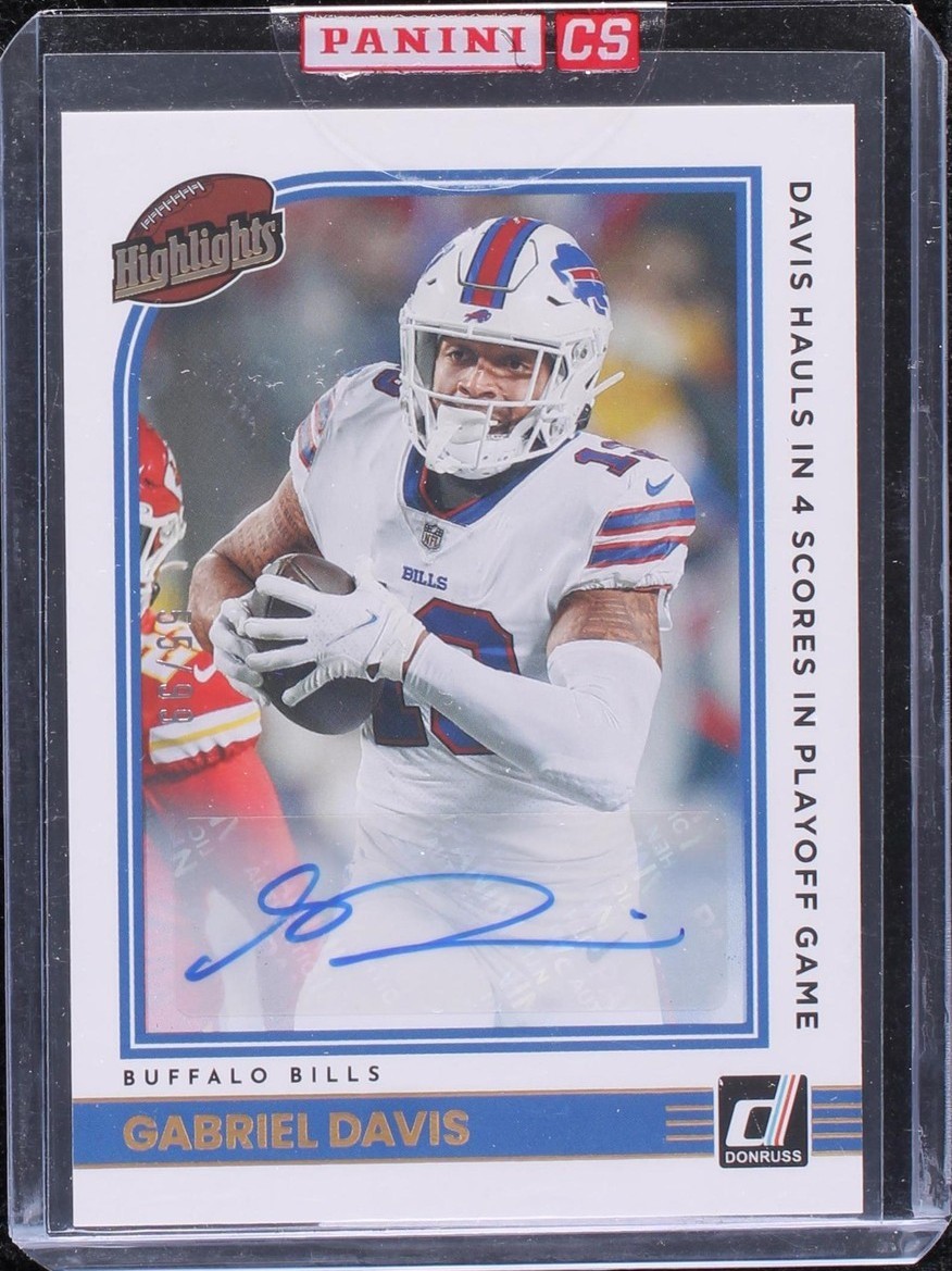 2022 Panini Donruss - Highlights Gabriel Davis #H-GD Autographs /99 (AU ...