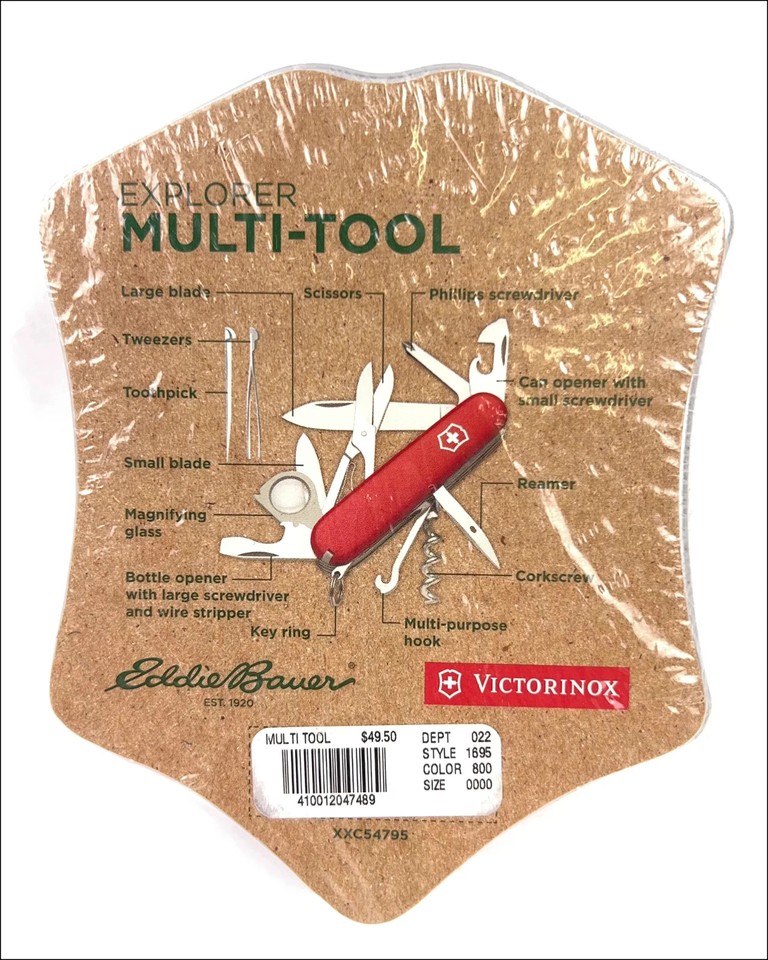 NEW Red Victorinox Pocket Knife Swiss Army Explorer Multi-Tool Camping Ranger | eBay