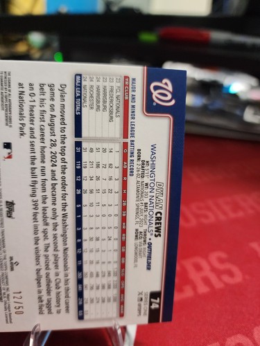 2025 Topps Series 1 Baseball Dylan Crews Flagship Real One Autographs ...