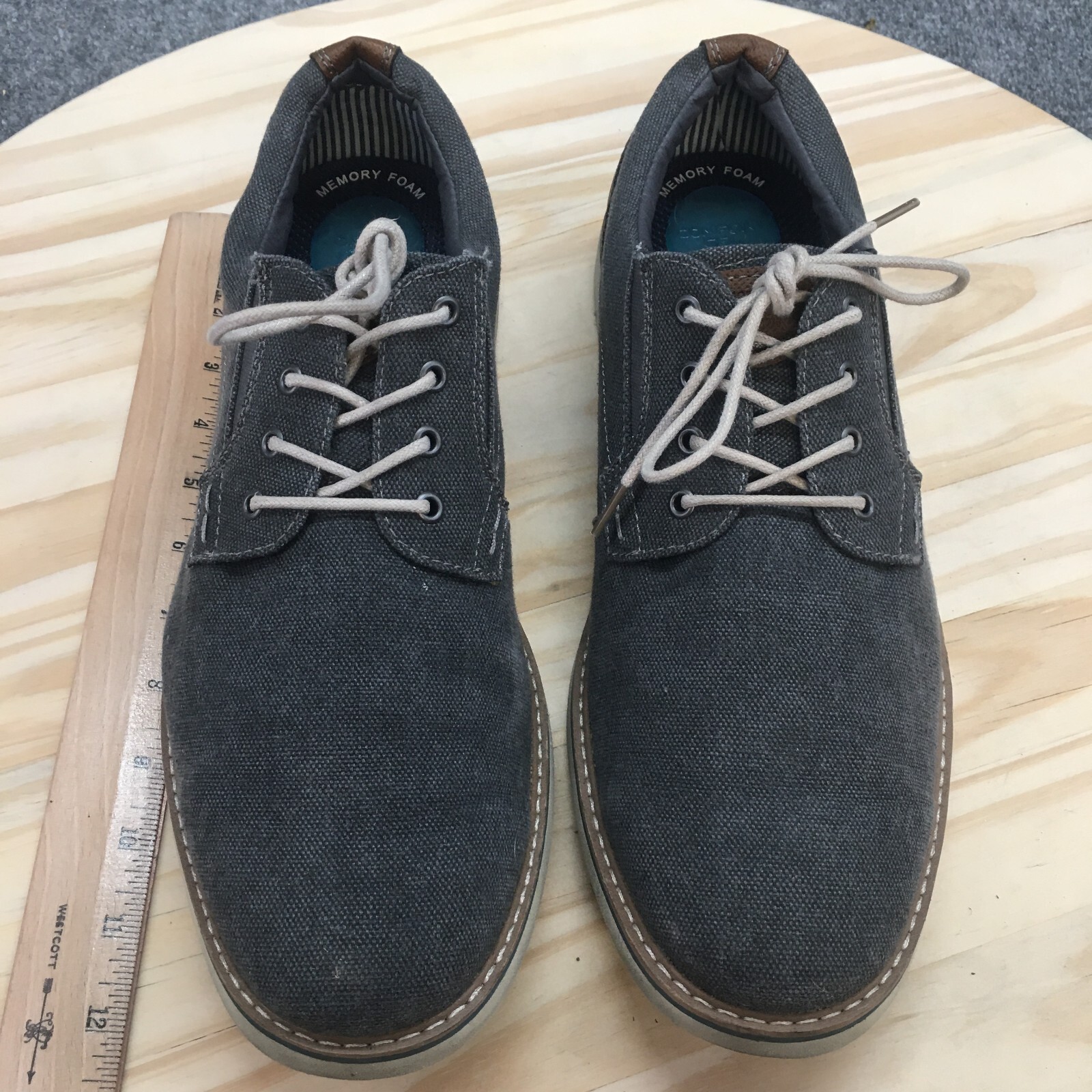 Nunn Bush Shoes Mens 13 M Barclays Oxford Blue Canvas Round Toe Casual ...