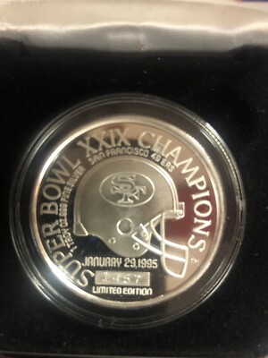 Super Bowl XXIX Champions San Fransico 49ers Madallion Game Coin/ 5th ...