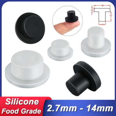 Hole Plugs End Cap Plastic Round Silicone Rubber Blanking Seal Bung 2 ...