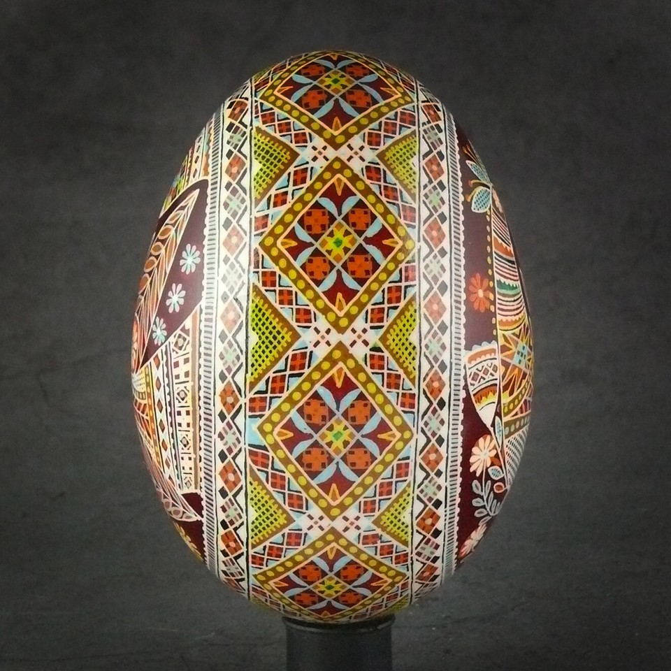 Real Ukrainian Pysanka Goose Pysanky Best by Halyna, Easter Egg. | eBay