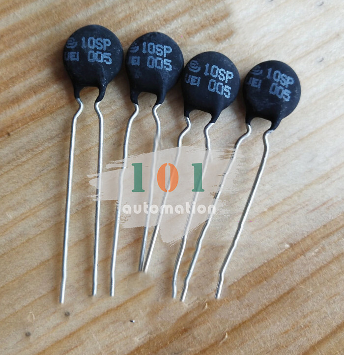 QTY:100 NEW NTC Thermistor Surge Protection N10SP005 ( 10SP005 ) 5Ω ...