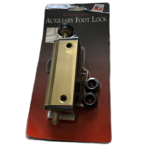 Andersen Auxiliary Security Lock Foot Latch Stone Brass USA NEW Old ...