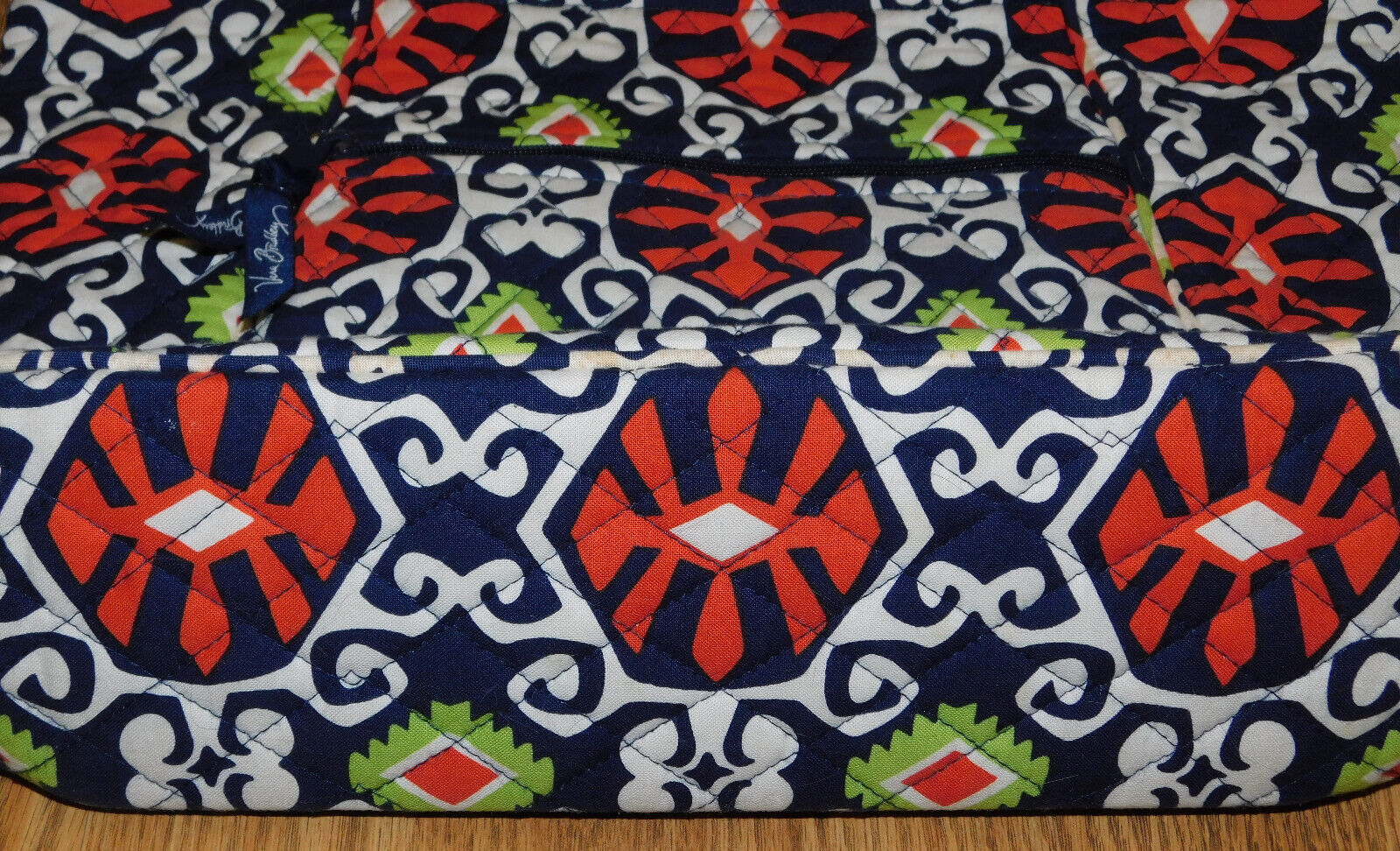 VERA BRADLEY Tote Bag Purse, Sun Valley, Orange Blue Green White | eBay