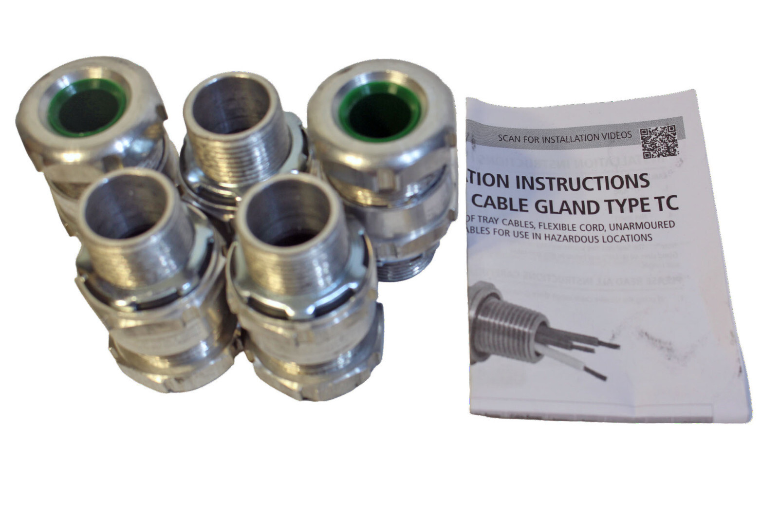 30 ea CMP TC-075A079 3/4" NPT Aluminum Tray Cable Connectors for ...