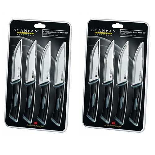 Scanpan Spectrum 8pc Jumbo Steak Knife Set - Black 8 Piece | eBay Australia